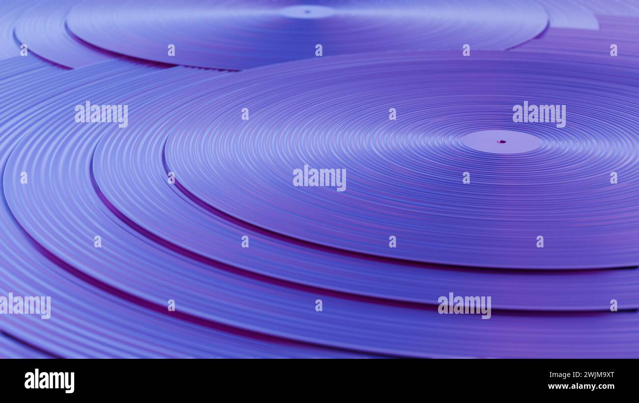 A vinyl record with colorful lines, offering a dynamic and vibrant ...