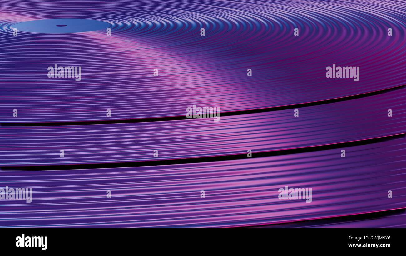 A vinyl record with colorful lines, offering a dynamic and vibrant ...