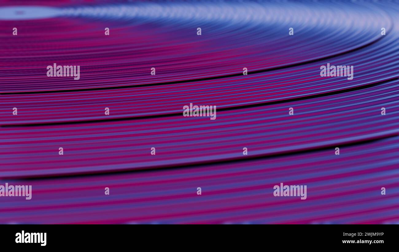 A vinyl record with colorful lines, offering a dynamic and vibrant ...