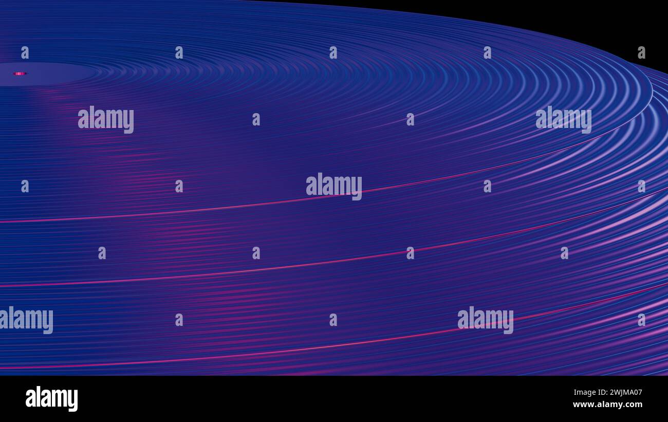 A vinyl record with colorful lines, offering a dynamic and vibrant ...