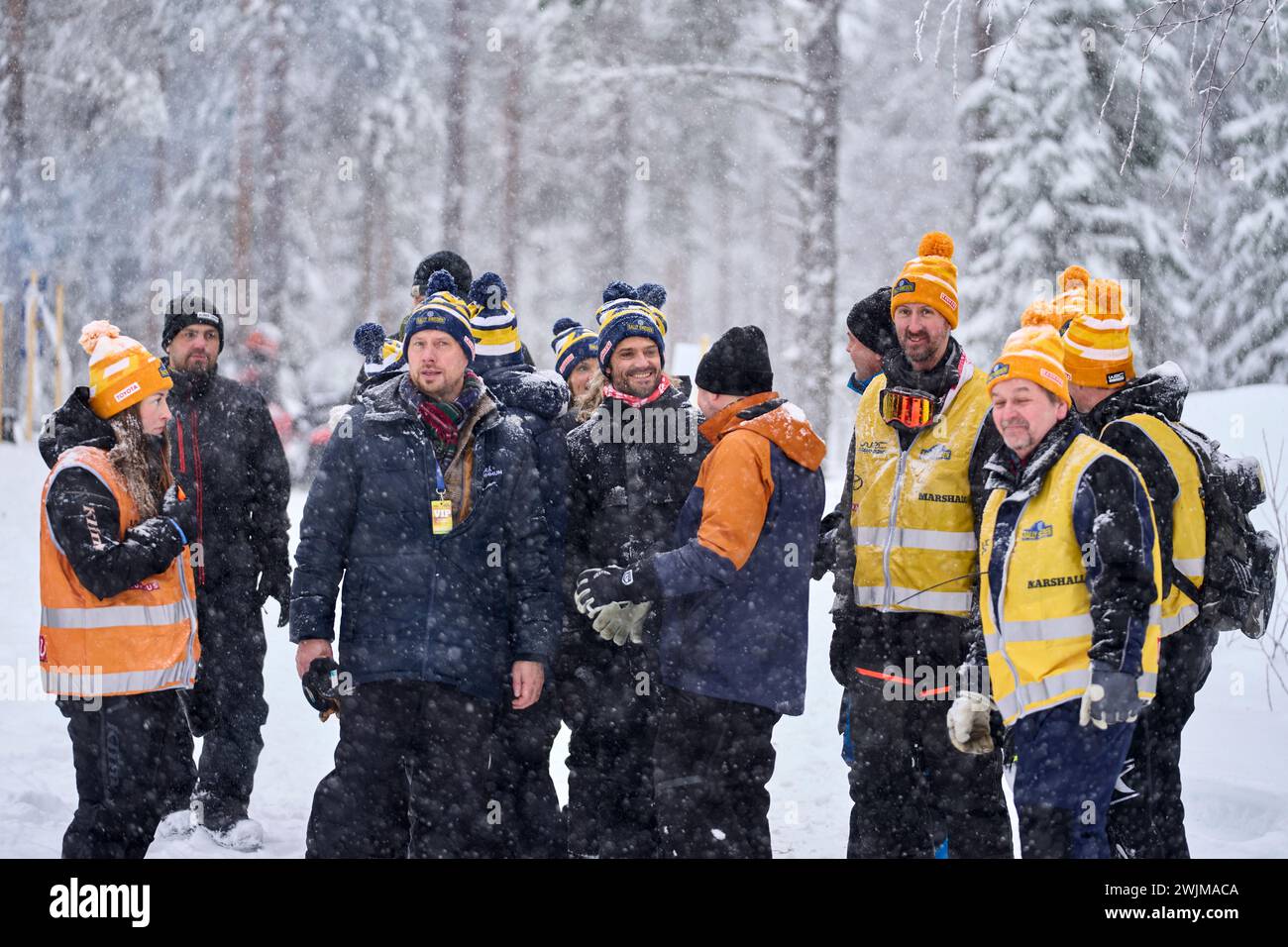 Sweden's Prince Carl Philip and Hans Lindberg, Chairman of the ...