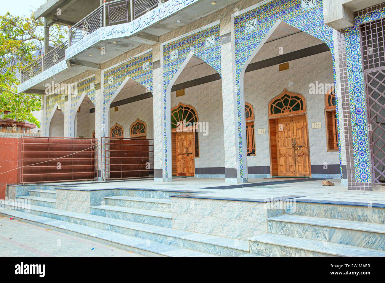Shia mosque in village Ganish (Ganesh) near Karimabad in Hunza valley ...