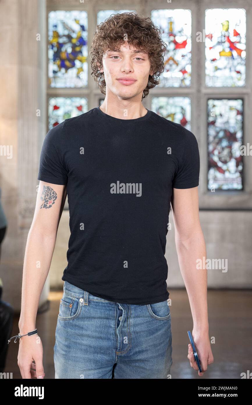 London, UK. February 16th, 2024. Bobby Brazier on the front row at the ...