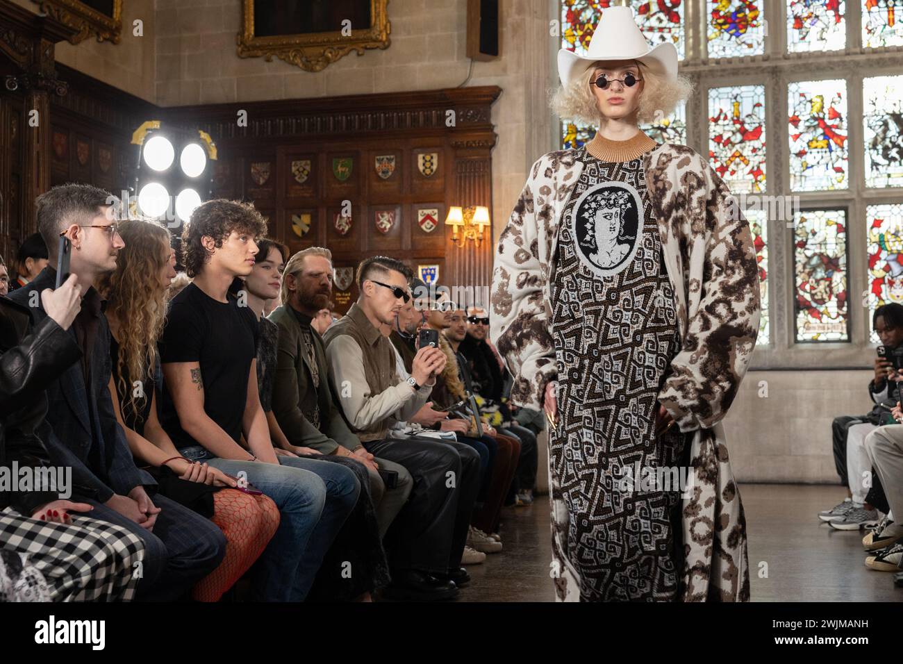 London, UK. February 16th, 2024. Bobby Brazier on the front row at the ...