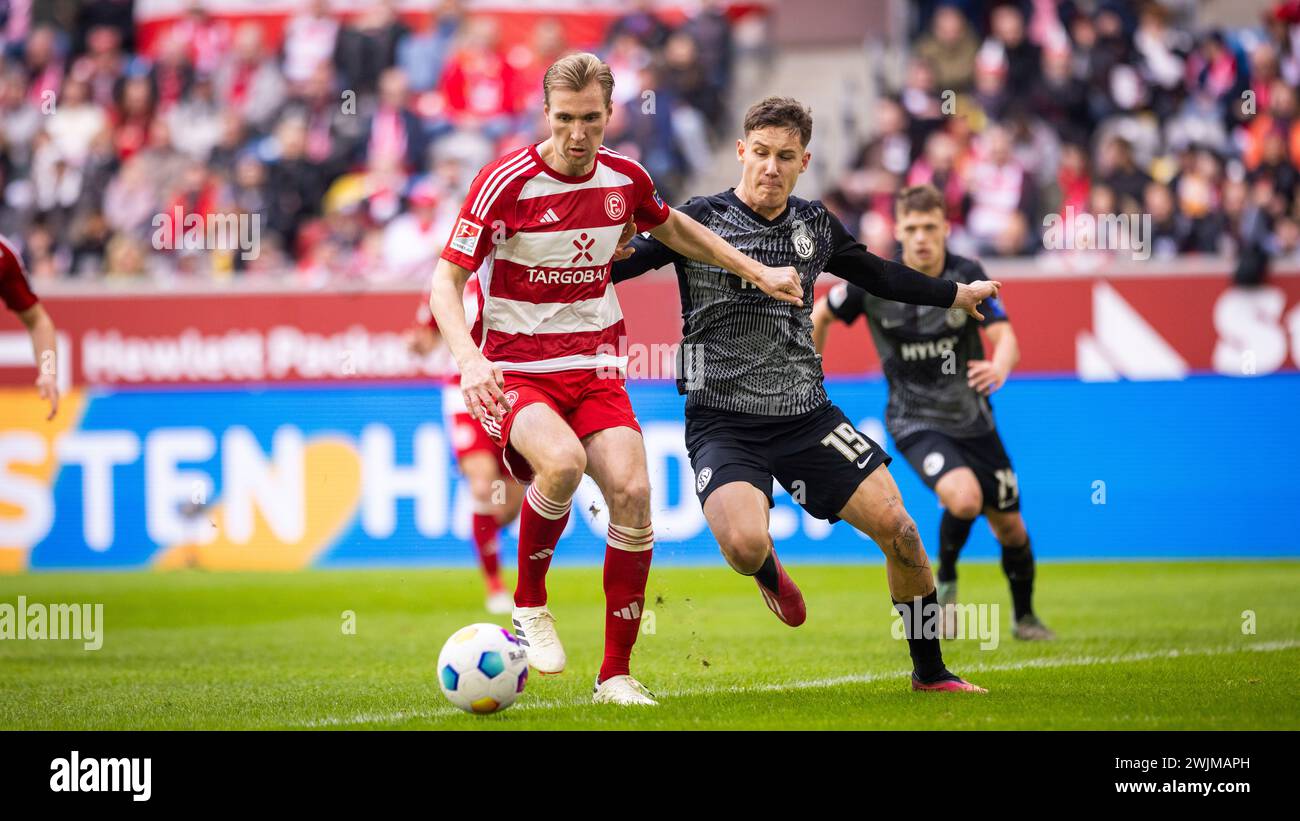 Duesseldorf, Germany. 10th Feb 2024. Vincent Vermeij (F95) Lukas ...