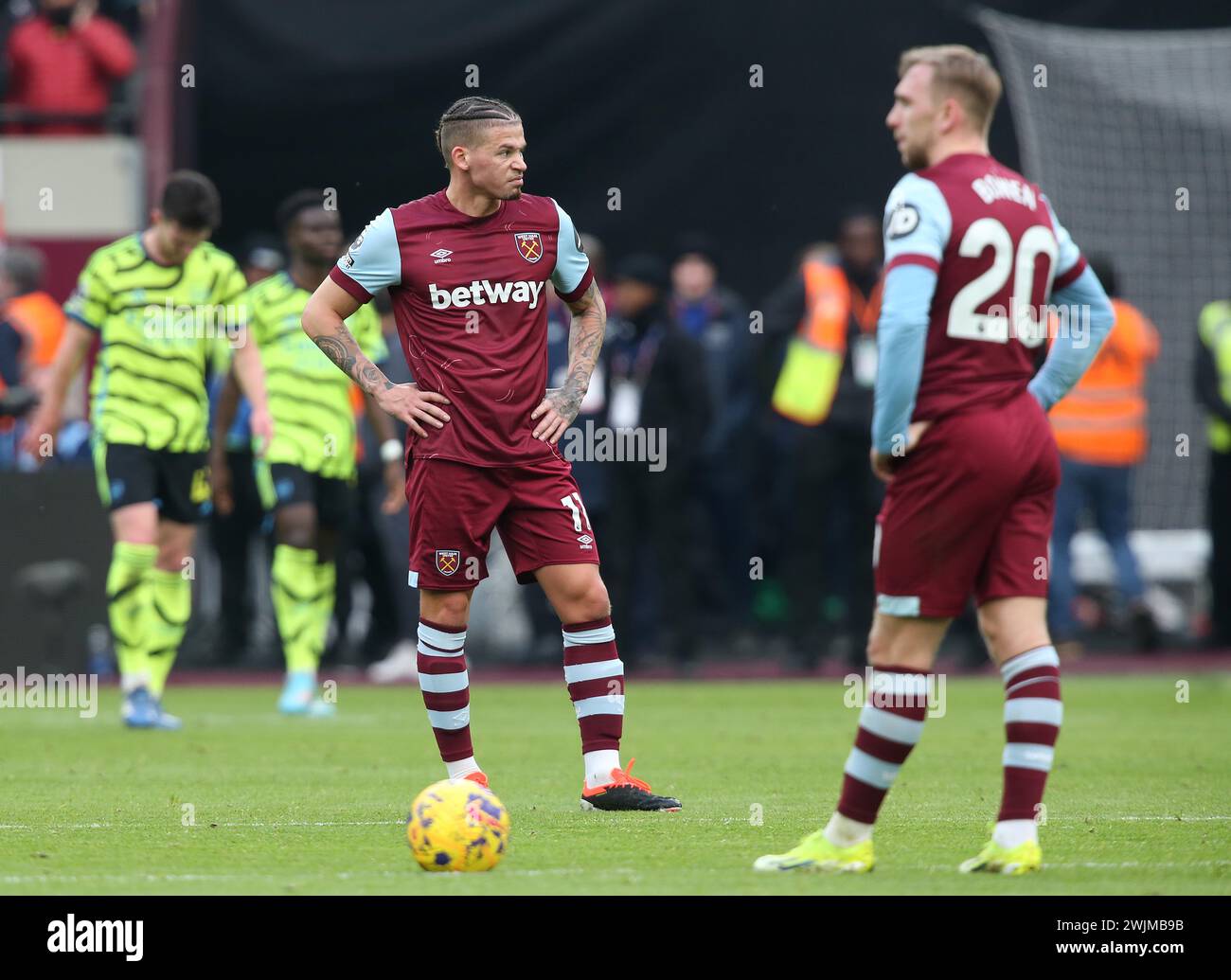 Kalvin Phillips of West Ham United looks disappointed & dejected ...