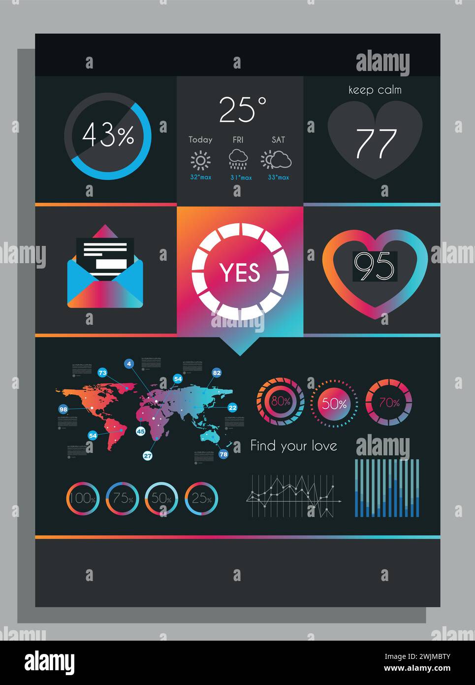 Cover page design Stock Vector Images - Alamy