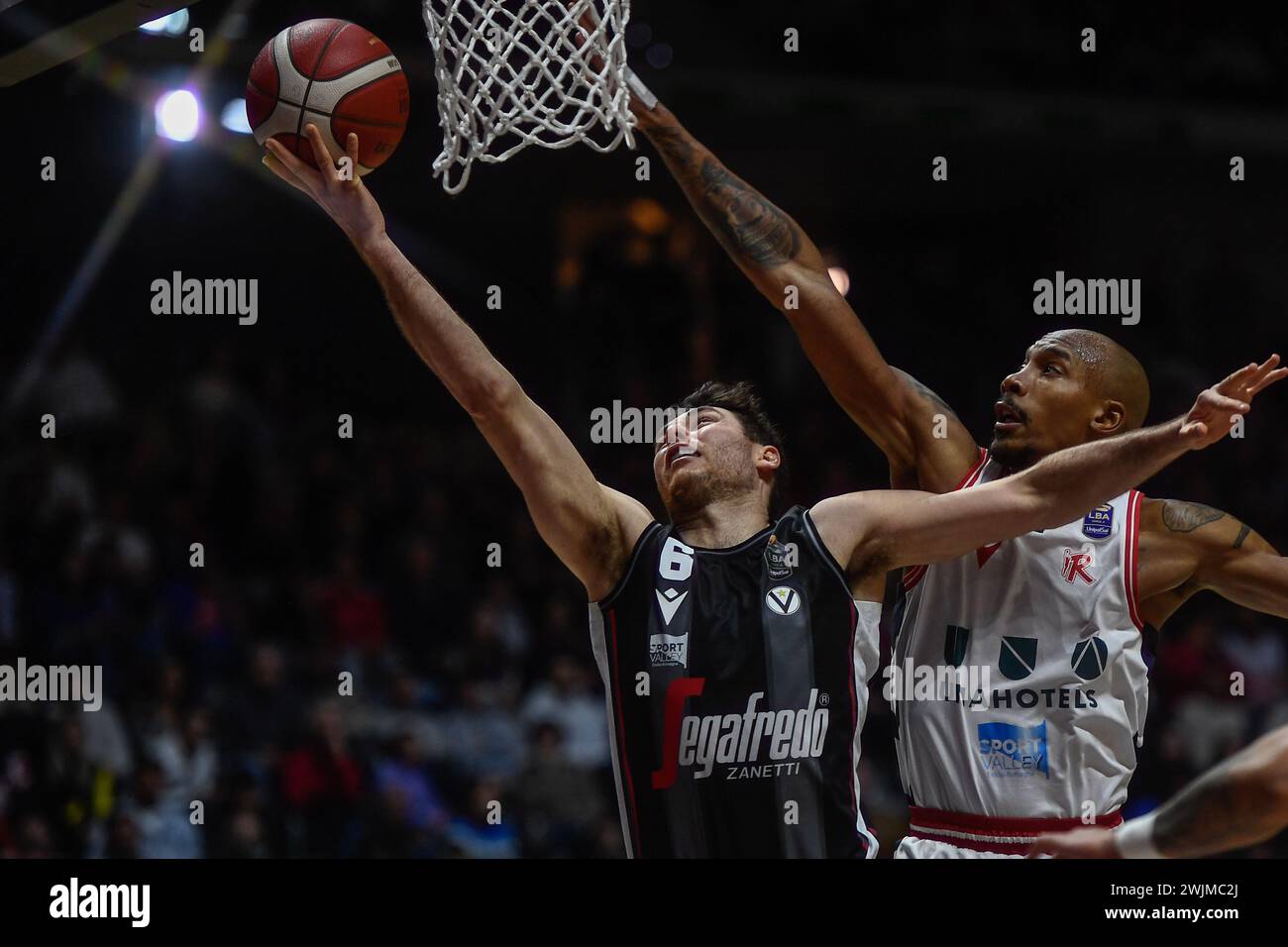Alessandro Pajola (Virtus Pallacanestro Bologna) is playing during the ...