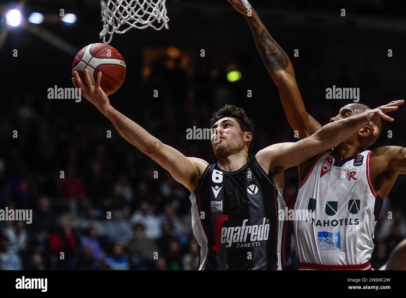 Alessandro Pajola (Virtus Pallacanestro Bologna) is playing during the ...