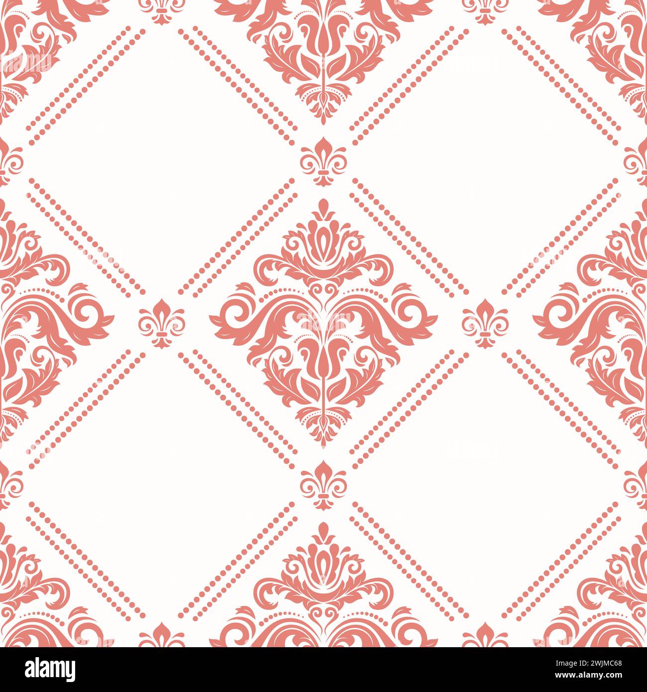 Orient vector classic pattern. Seamless abstract background with ...
