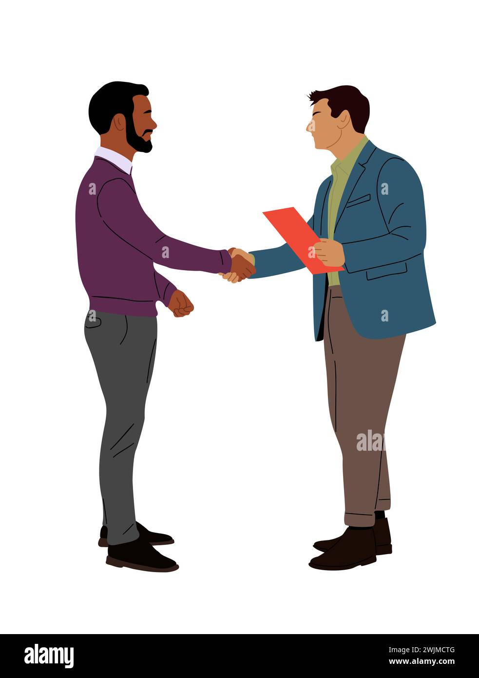 Asian handshake partnership Stock Vector Images - Alamy