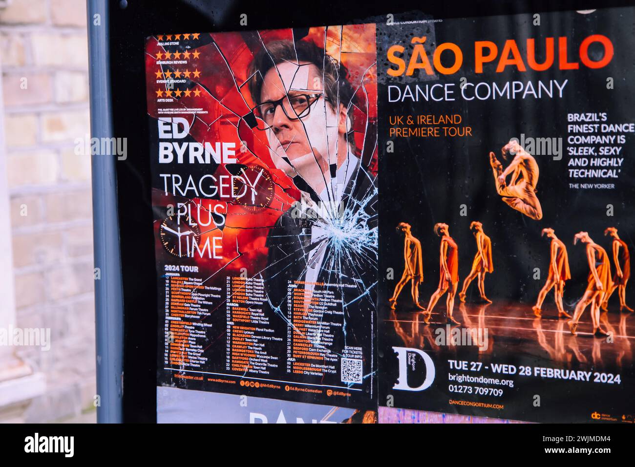 Advert poster for Ed Byrne, Tragedy Plus Time stage show at Brighton ...