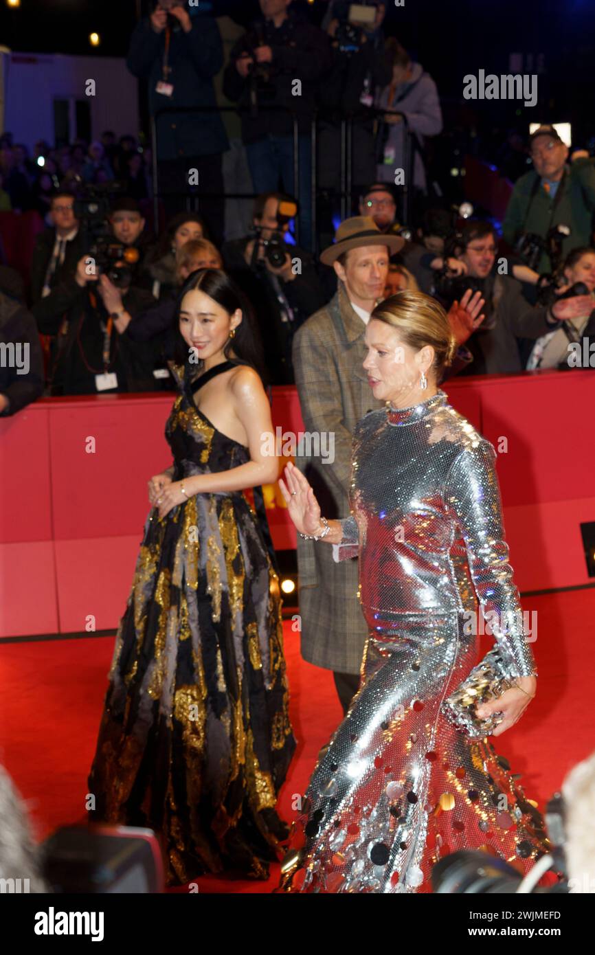 Berlin, Germany. 15th Feb, 2024. Red carpet before opening gala ...
