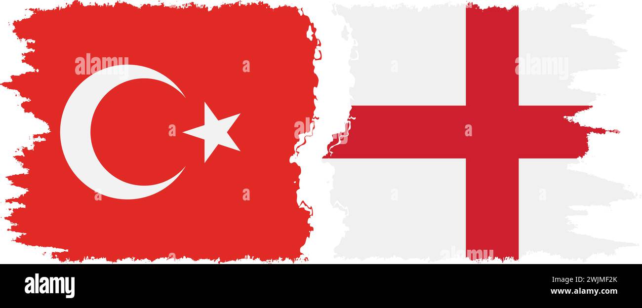 Turkey england flag hi-res stock photography and images - Alamy