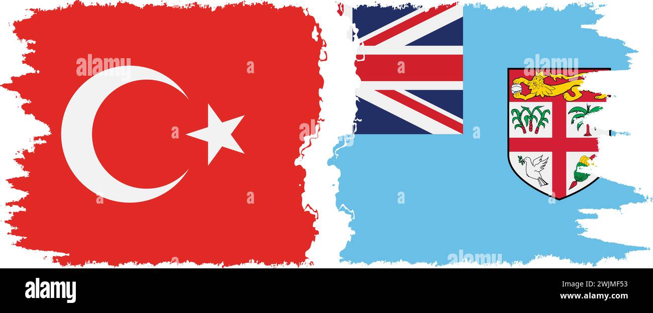 Turkey fiji flag Stock Vector Images - Alamy