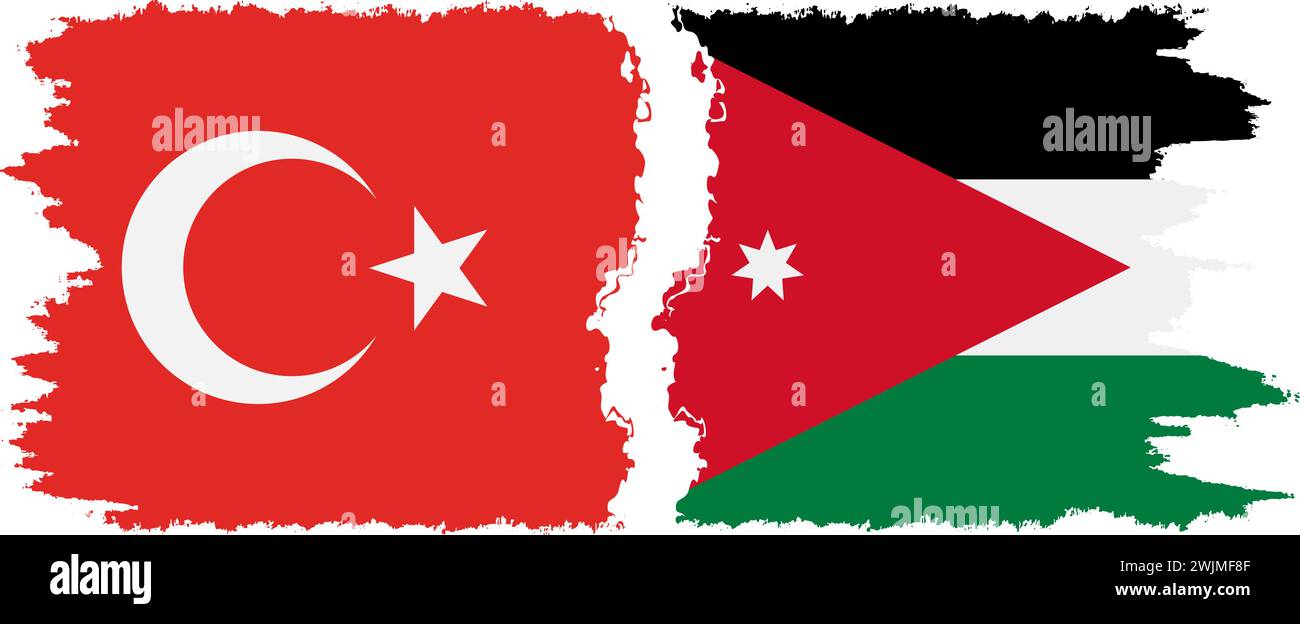 Jordan turkey flag hi-res stock photography and images - Alamy