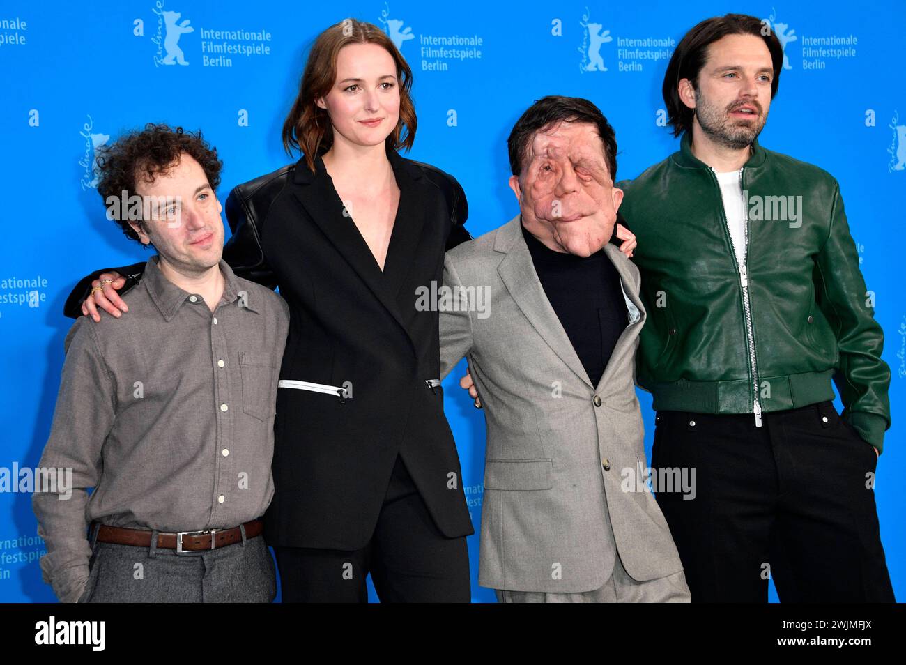 Aaron Schimberg, Renate Reinsve, Adam Pearson und Sebastian Stan beim ...