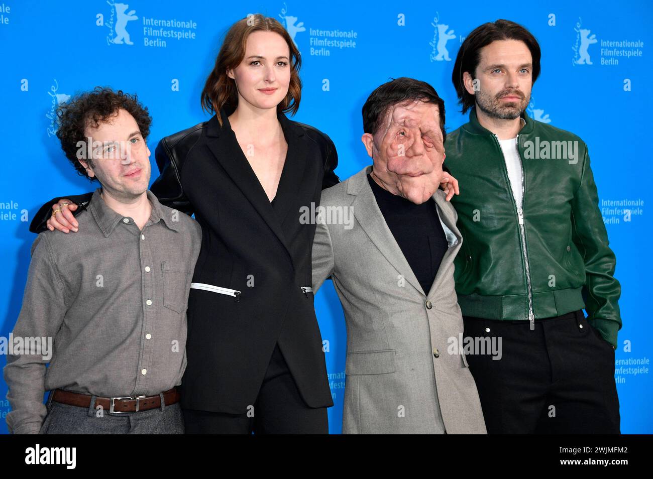 Aaron Schimberg, Renate Reinsve, Adam Pearson und Sebastian Stan beim ...