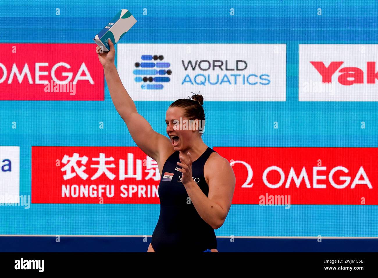DOHA, QATAR - FEBRUARY 16: Iris Wolves of the Netherlands player of the ...