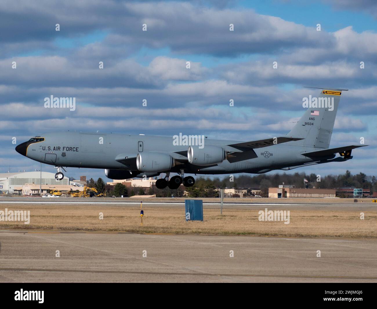 A KC-135 aircraft performing landing and take-off training, CORAOPOLIS ...