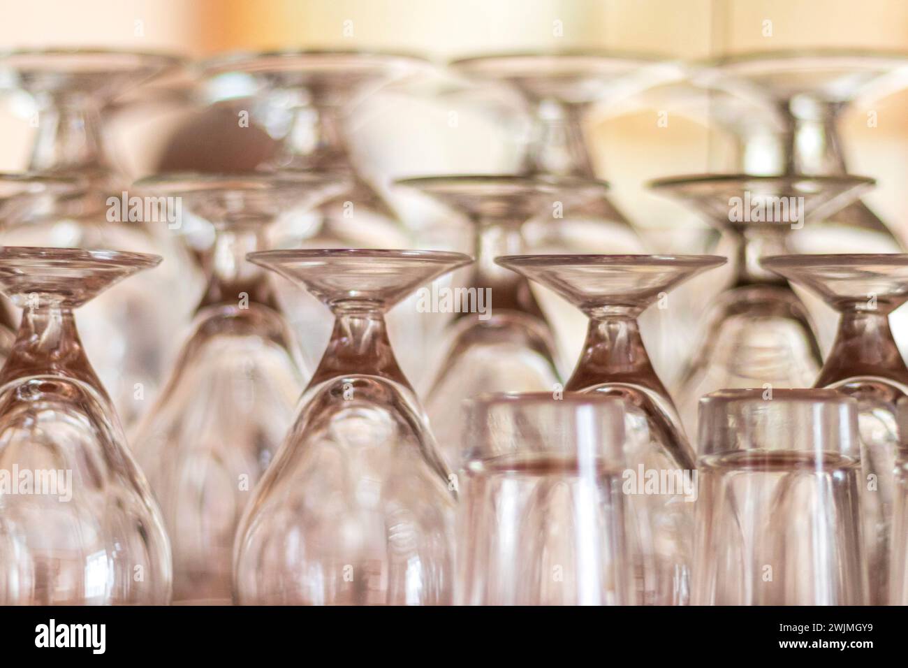 Stacked wine glasses hi-res stock photography and images - Alamy