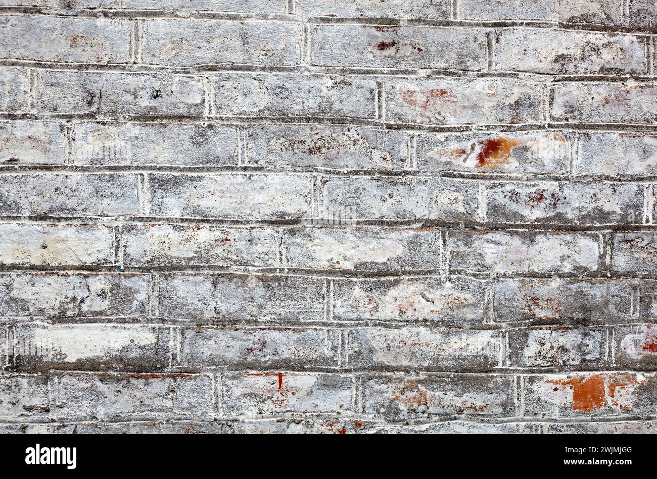 Red white wall background. Old grungy brick wall texture. Vintage wall ...
