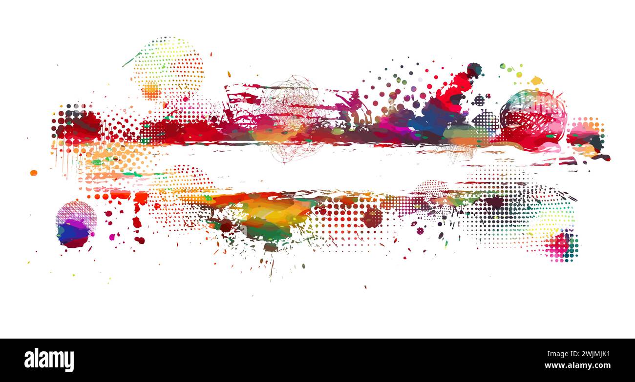 Colored blot object. Frame for text. hand drawing. Not AI, Vector ...