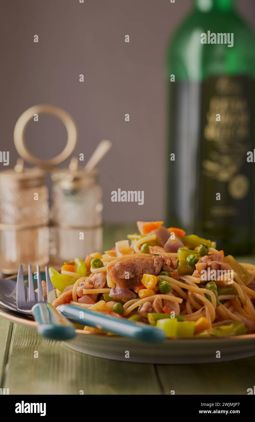 Traditional Italian cuisine a chicken bolognese Stock Photo - Alamy