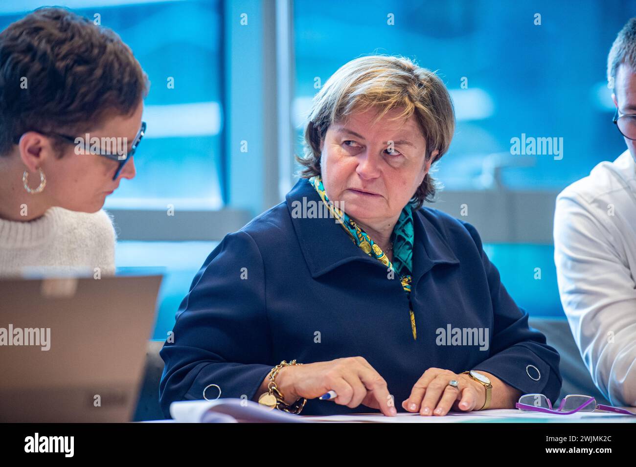 Brussels, Belgium. 16th Feb, 2024. President of FWA (Fédération ...