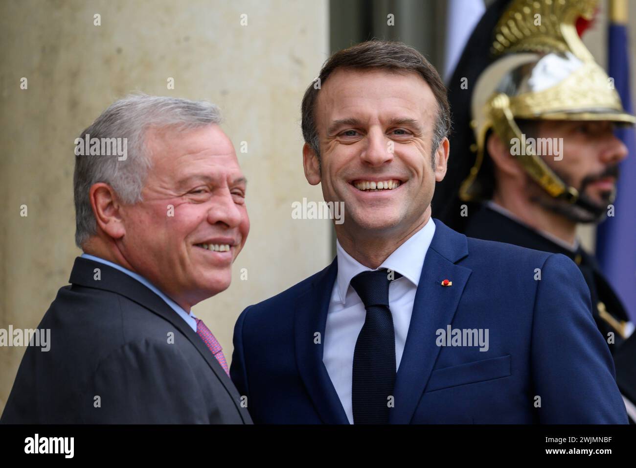 King abdullah ii france hi-res stock photography and images - Alamy