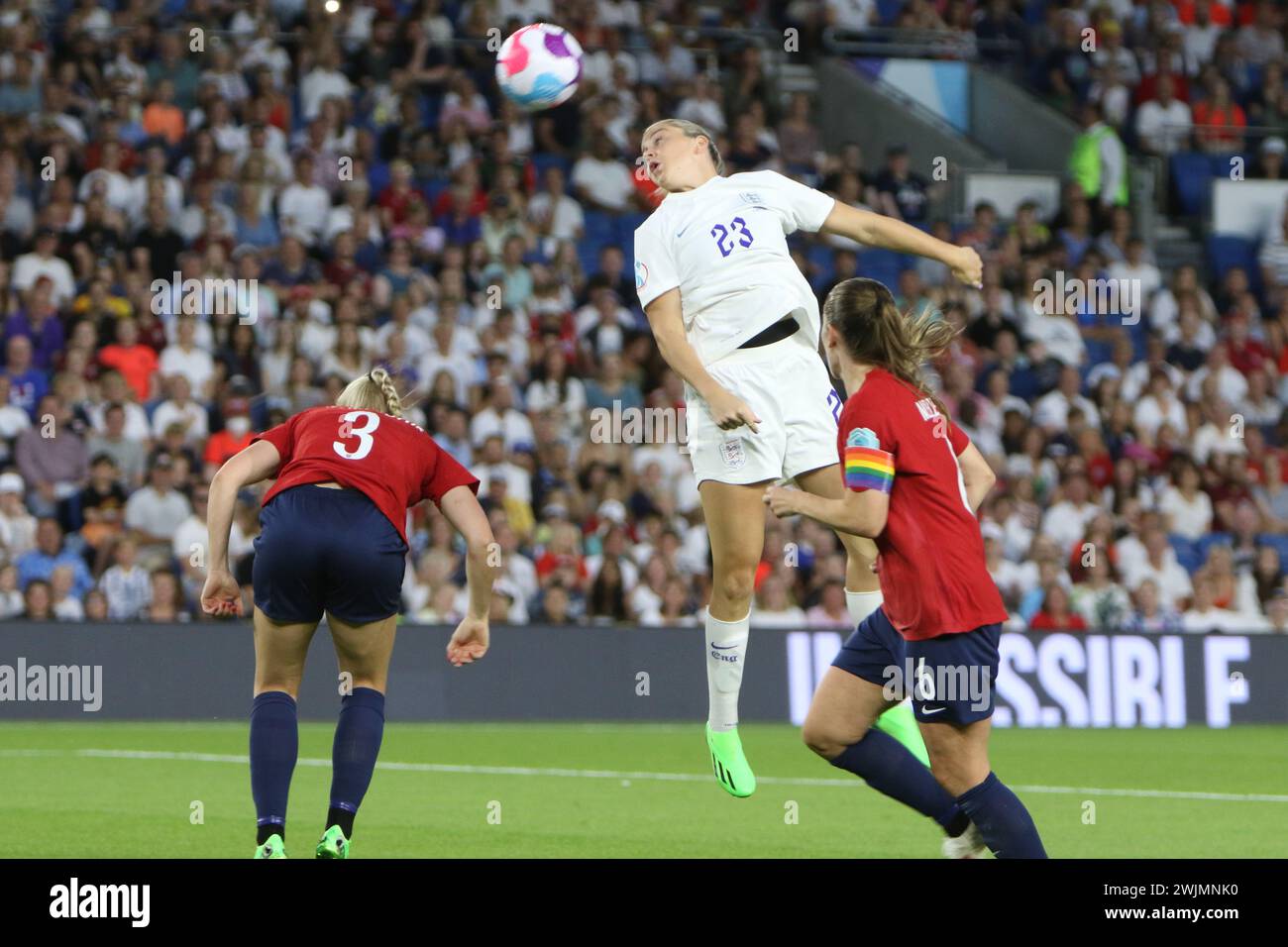 Alessia Russo header England v Norway UEFA Womens Euro Brighton ...