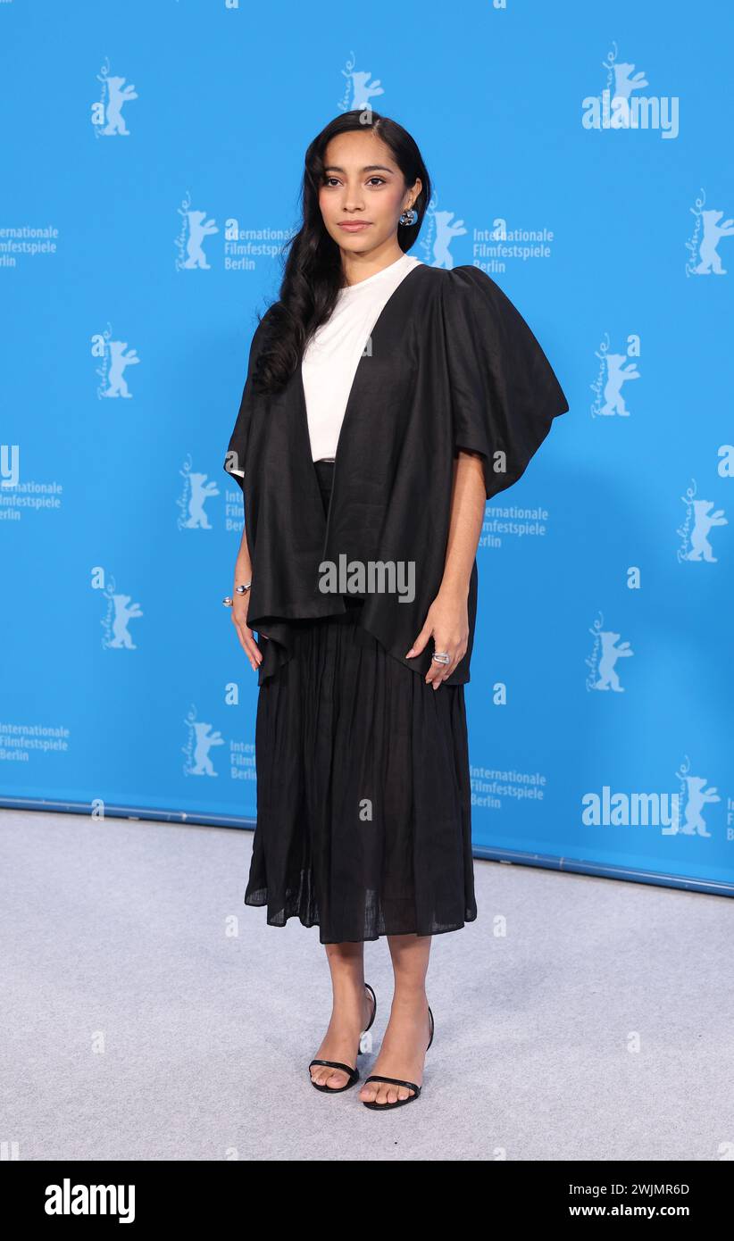 Berlin, Germany. 16th Feb, 2024. Actress Anna Diaz arrives at the photocall of the film "La ...