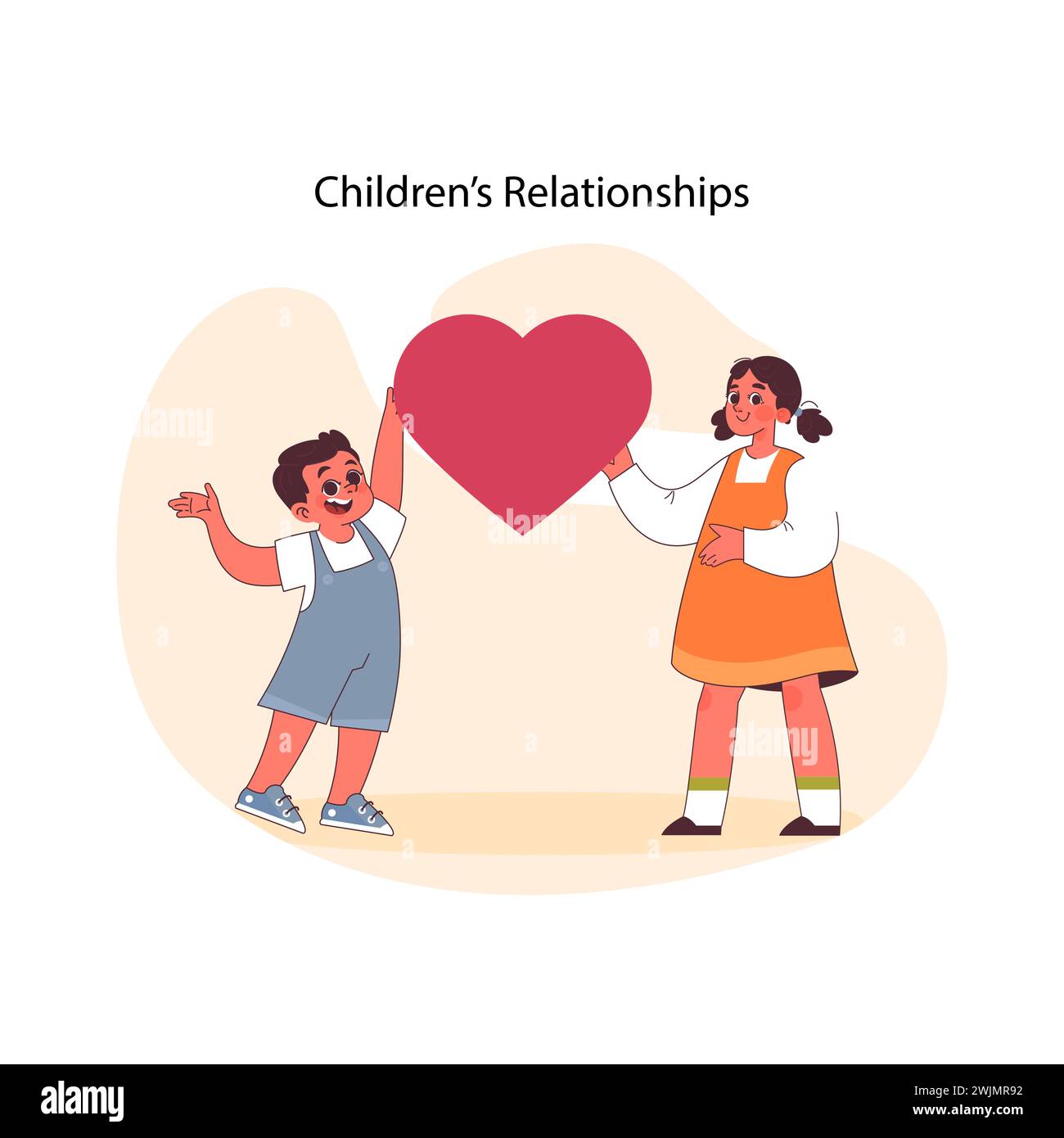 Joy of sharing Stock Vector Images - Alamy