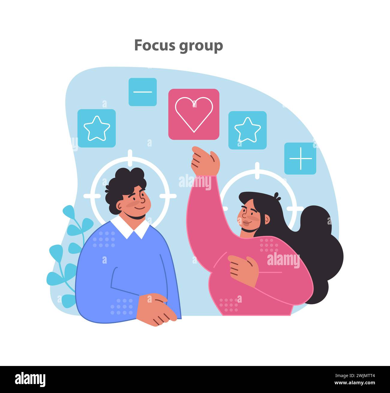 Focus group concept. Gathering consumer insights and preferences ...
