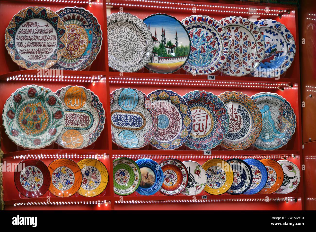 Istanbul, Turkey - December 10, 2023: Hand-made Turkish souvenirs ...