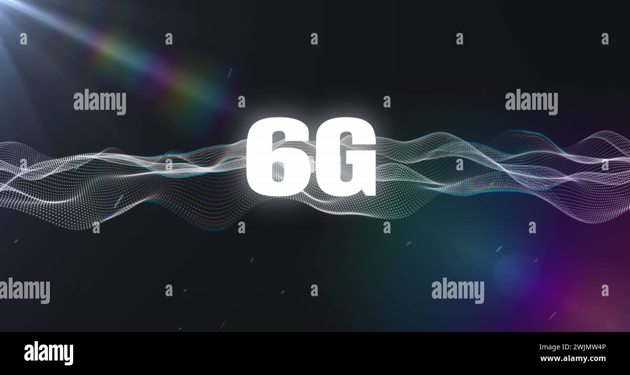 Image of 6g text and computer data processing Stock Photo - Alamy