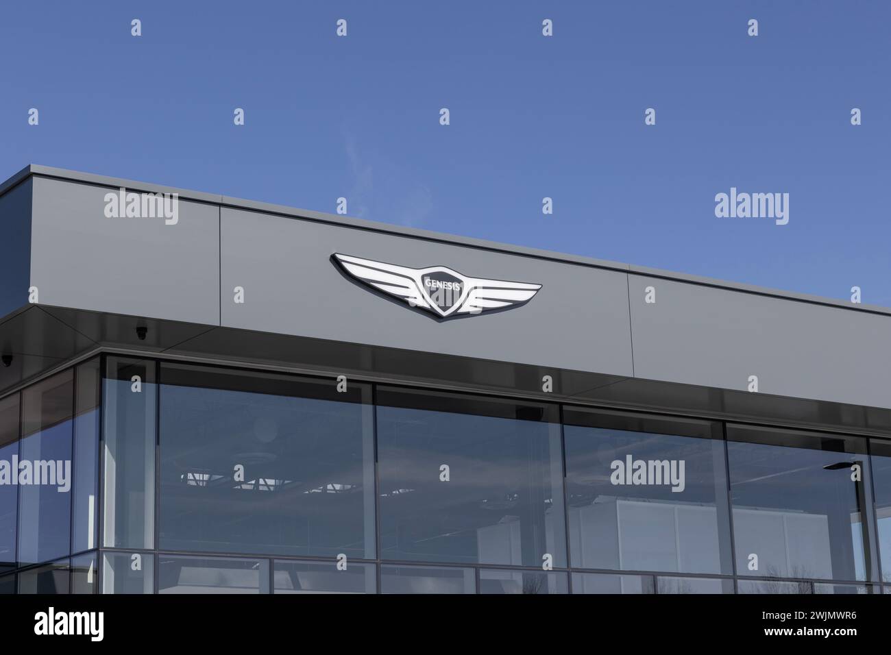 Indianapolis - February 11, 2024: Genesis car and SUV dealership ...