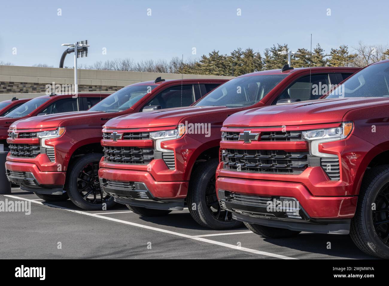 Indianapolis - February 11, 2024: Chevrolet Silverado 1500 ZR2 display ...