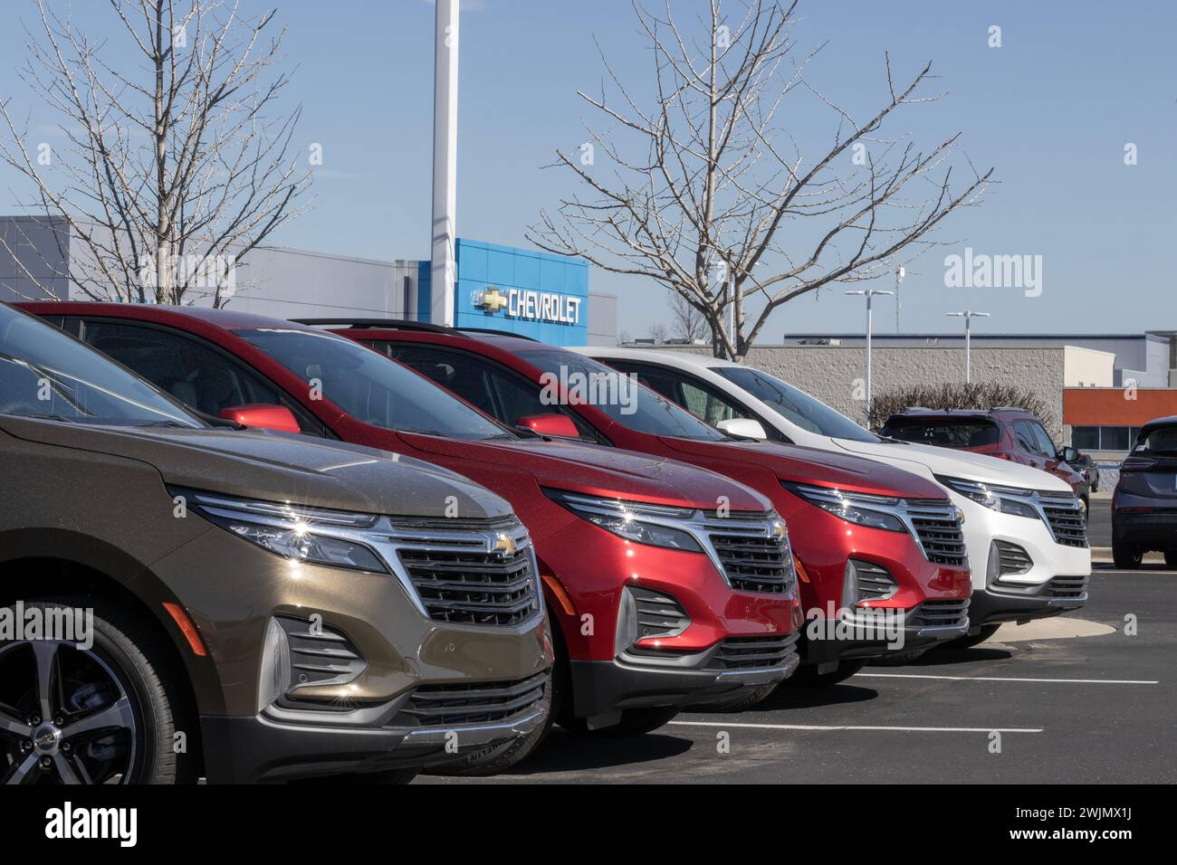 Indianapolis - February 11, 2024: Chevrolet Equinox display at a ...