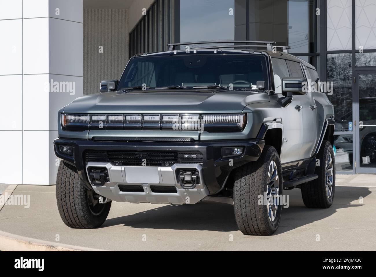 Kokomo - February 4, 2024: GMC Hummer EV Electric Vehicle SUV Edition 1 ...