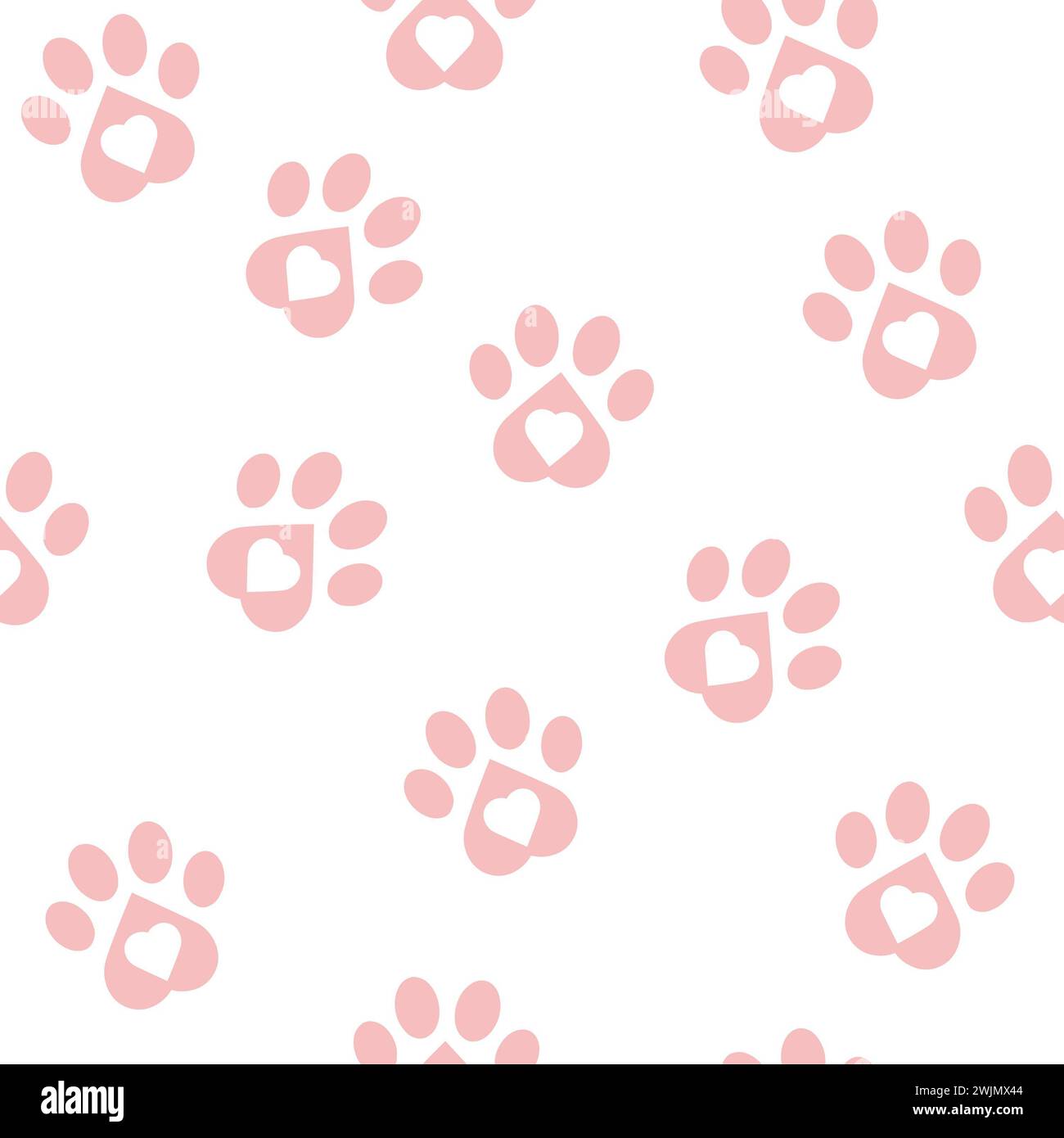 Heart shaped dog paw prints Stock Photo - Alamy