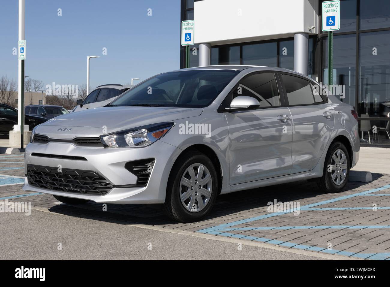 Indianapolis - February 11, 2024: Kia Rio LX display at a dealership ...