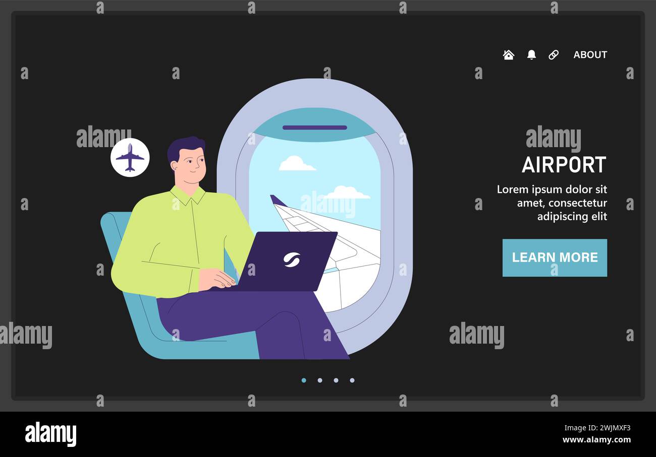 Airport connectivity Stock Vector Images - Alamy