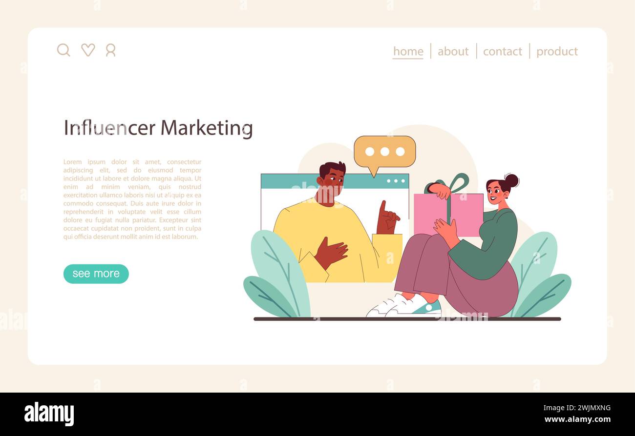 Influencer Marketing concept. A visual representation of influencer ...