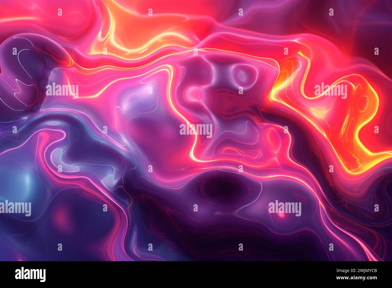 Ultraviolet Spectrum Abstract Shapes on Colorful Aesthetic Background ...