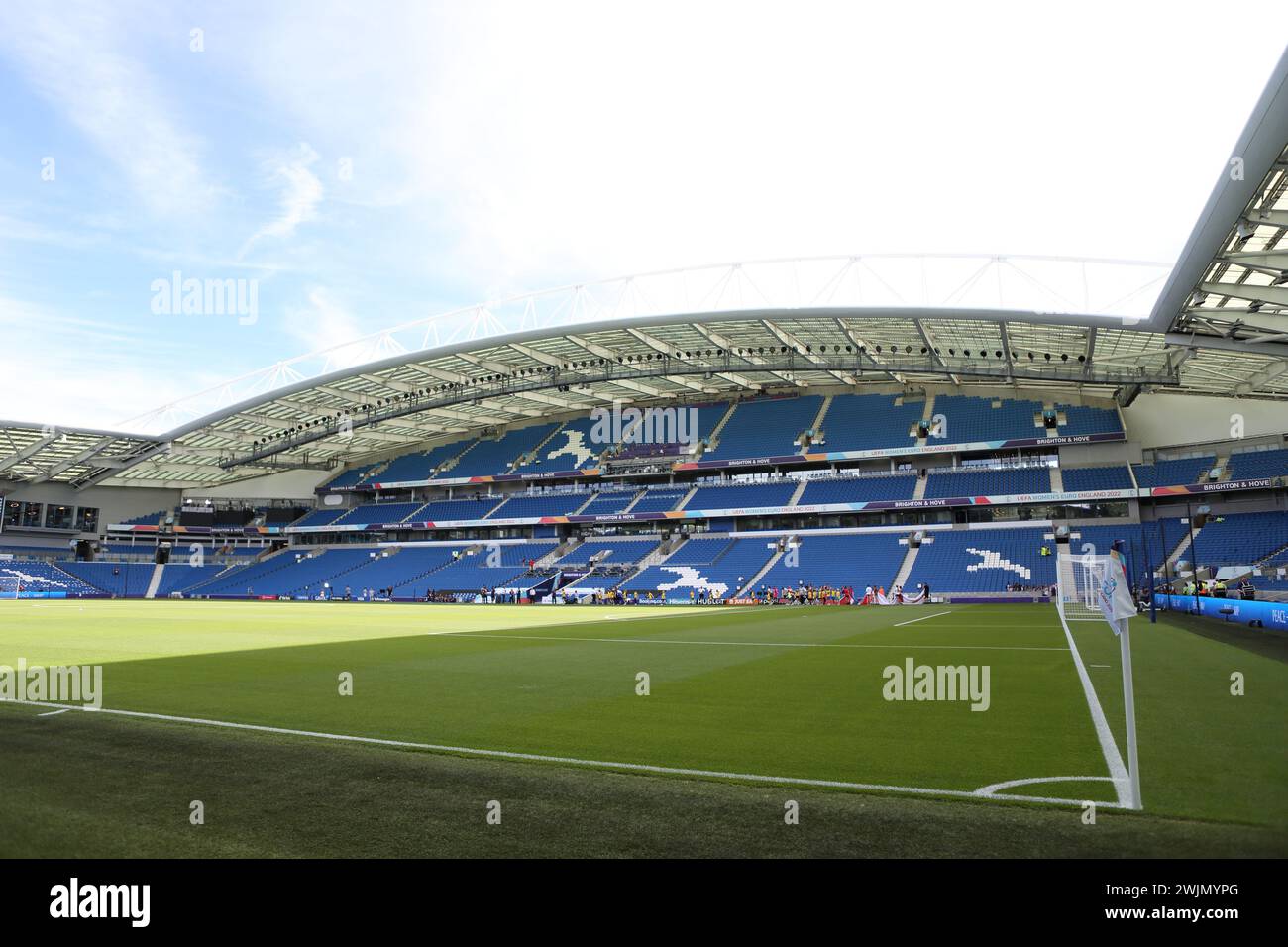 View of stadium England v Norway UEFA Womens Euro Brighton Community ...