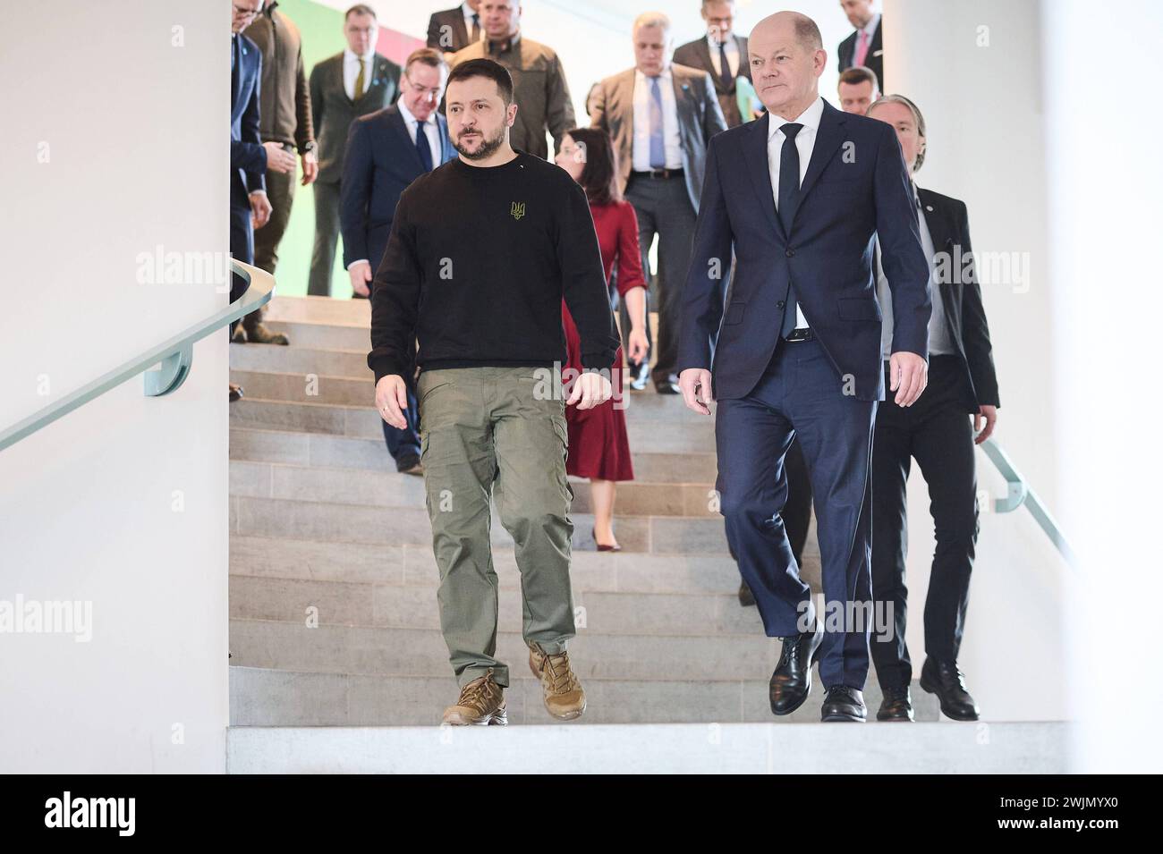 Berlin, Olaf Scholz trifft Wolodymyr Selensky Bundeskanzler Olaf Scholz ...