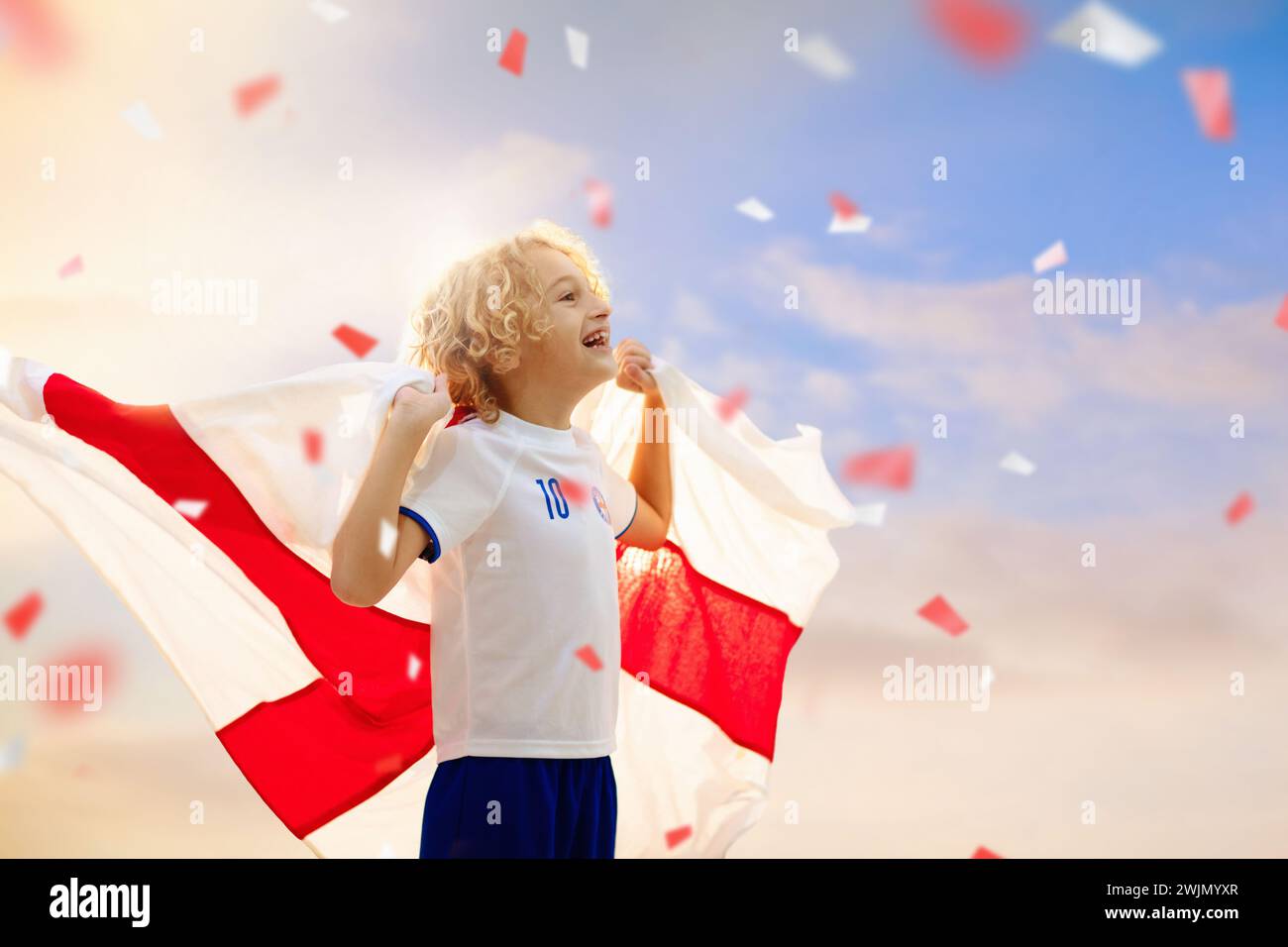 Girl kid face painting fan football hi-res stock photography and images ...