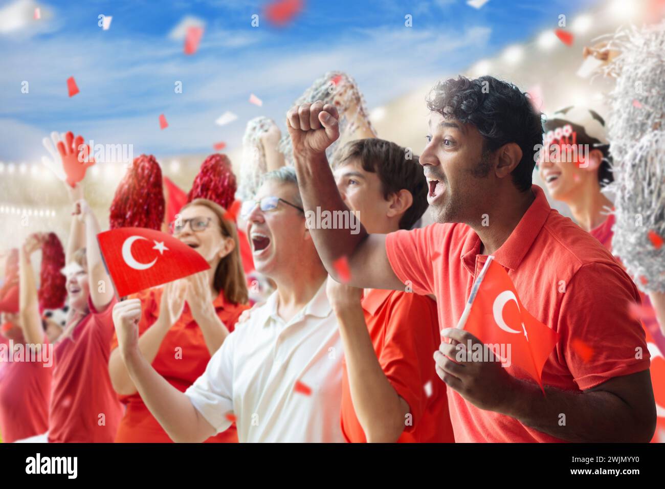 Girl kid face painting fan football hi-res stock photography and images ...