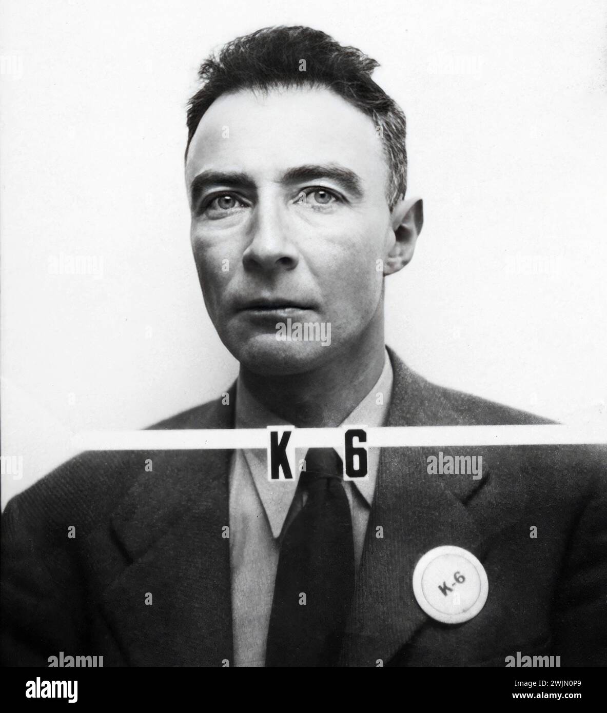 Photo for Robert Oppenheimer Los Alamos badge, 1940s - Oppenheimer was ...